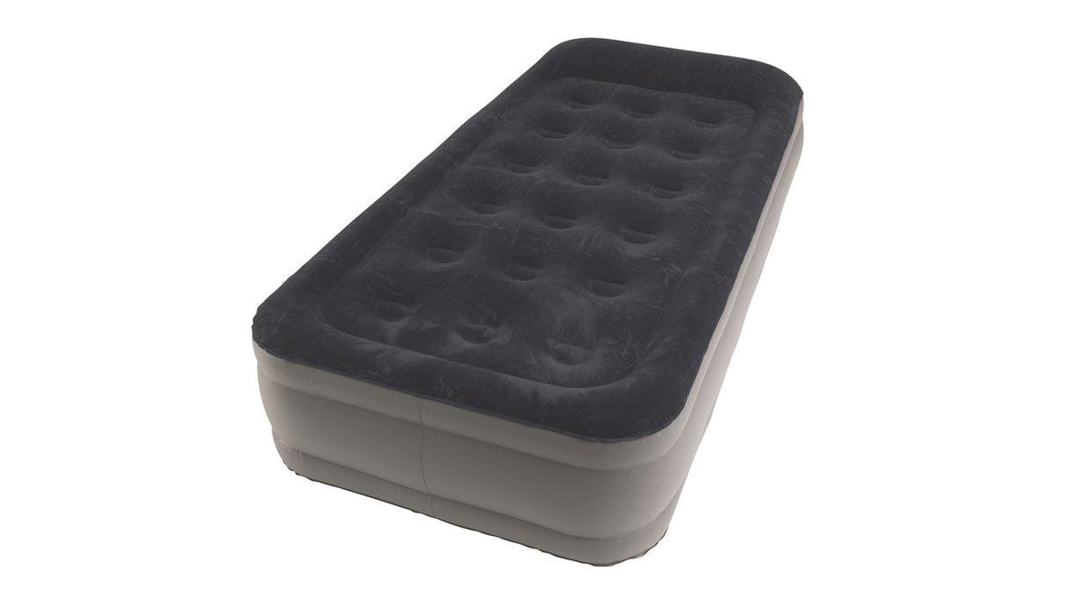 Outwell Flock Superior Single Air bed with Built In Pump – World Of Camping