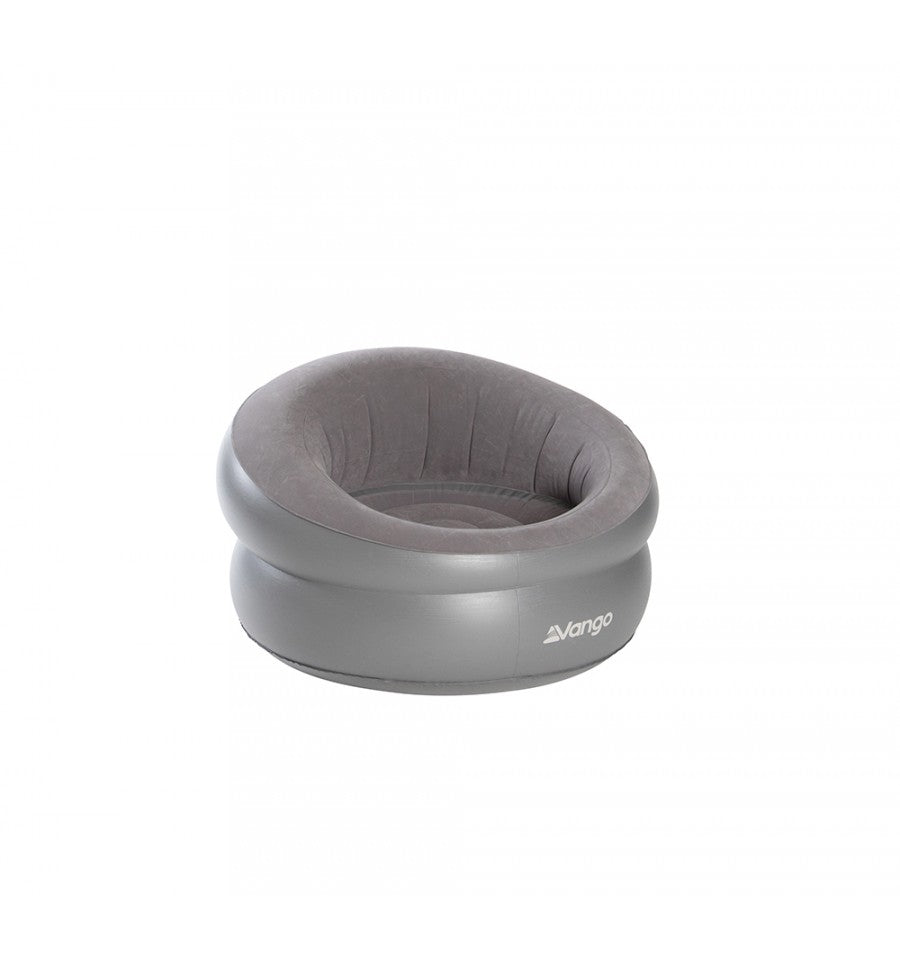 Vango Inflatable Donut Flocked Chair - Grey – World Of Camping